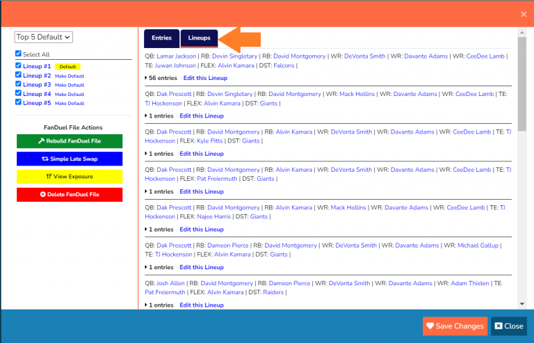 CSV Editing – DraftDime