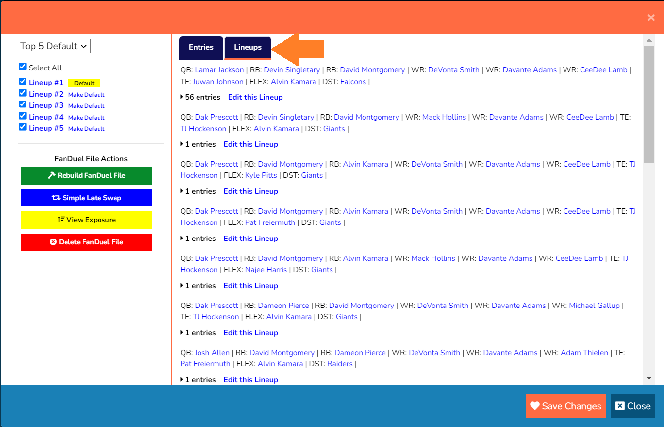CSV Editing – DraftDime